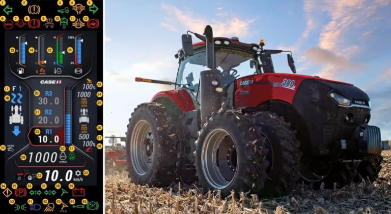 Case IH Dashboard Symbols, Warning Lights, Indicators & Gauges Meaning | CodeReady