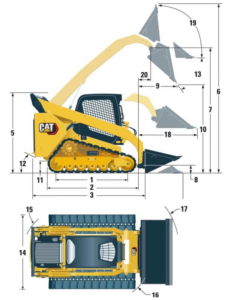 CAT 259D3 Compact Track Loader Specs, Weight & Dimensions - CodeReady