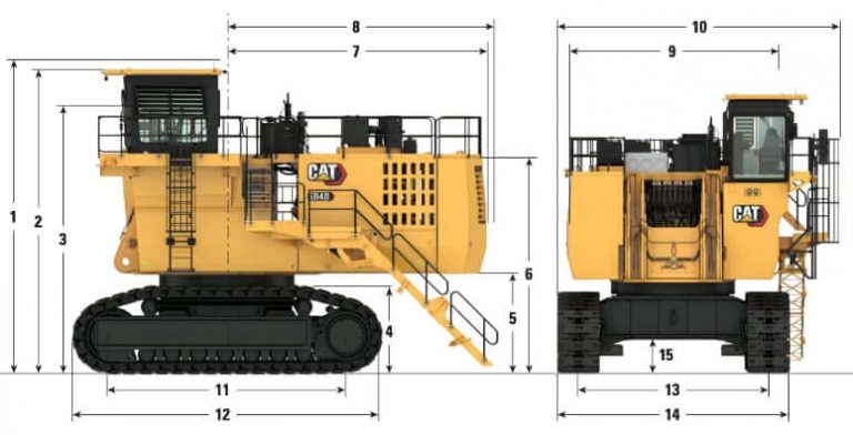 CAT 6040 Mining Excavator / Shovel Specs, Weight & Dimensions - CodeReady