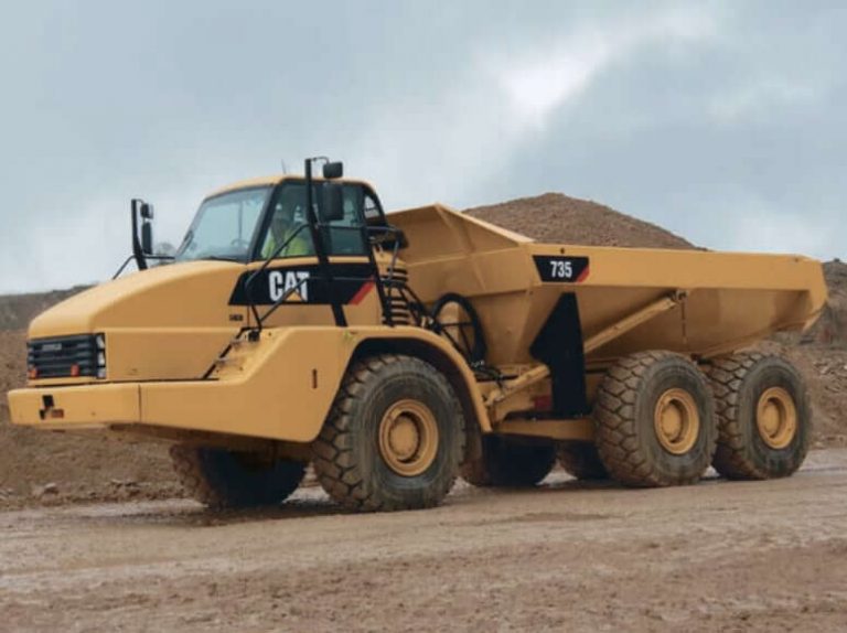 CAT 735 Articulated Dump Truck Specs, Weight & Dimensions - CodeReady