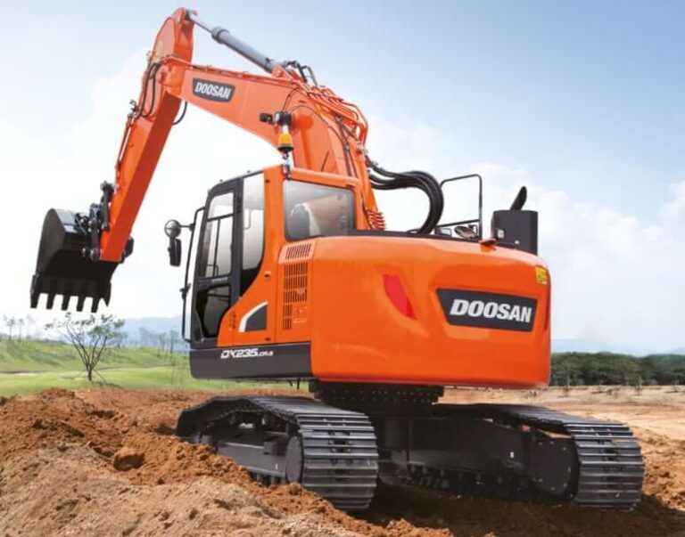 Doosan DX235LCR-5 Excavator Specs, Weight & Dimensions - CodeReady