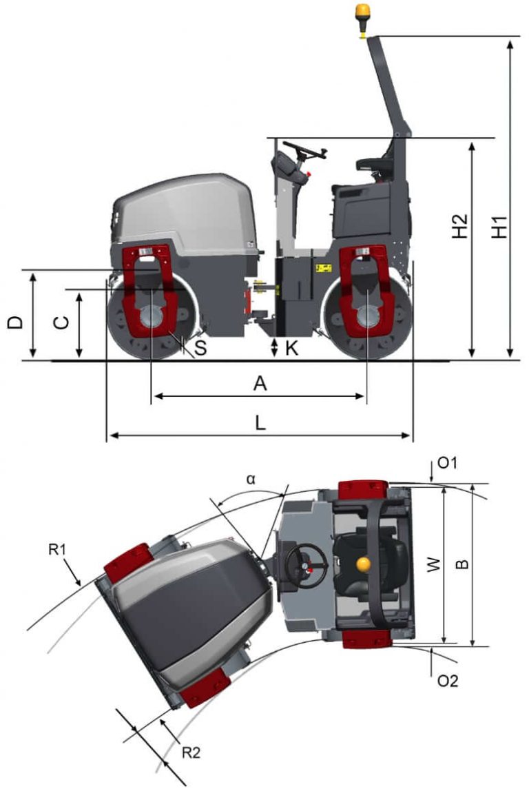 Dynapac CC1200 VI Tandem Roller Specs, Weight & Dimensions - CodeReady