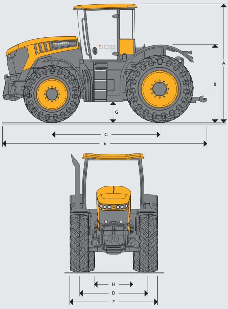 JCB Fastrac 8330 iCON Tractor Specs, Weight & Dimensions - CodeReady