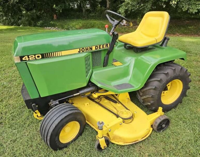 John Deere 420 Garden Tractor (1983 - 1991) Specs, Weight, Dimensions ...