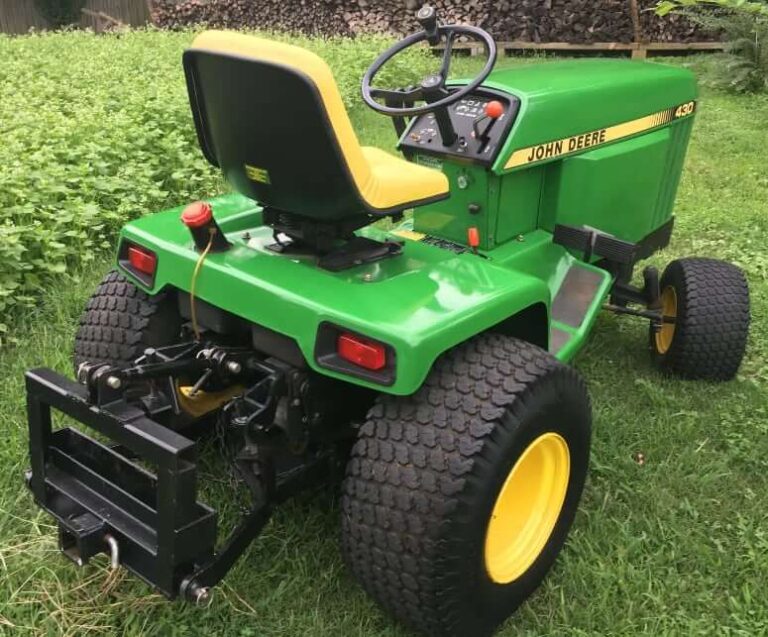 John Deere 430 Garden Tractor (1984 - 1992) Specs, Weight, Dimensions ...