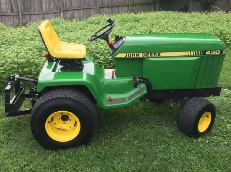 John Deere 430 Garden Tractor (1984 - 1992) Specs, Weight, Dimensions ...