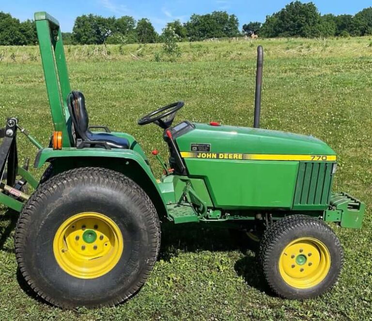 John Deere 770 Compact Utility Tractor Specs, Horsepower, Weight ...