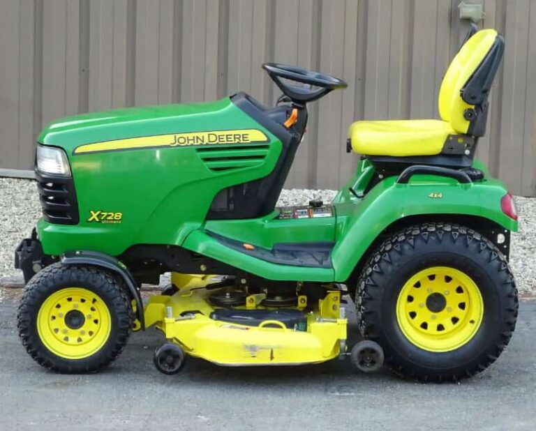 John Deere X728 Lawn Tractor Specs, Horsepower, Attachments, Weight ...