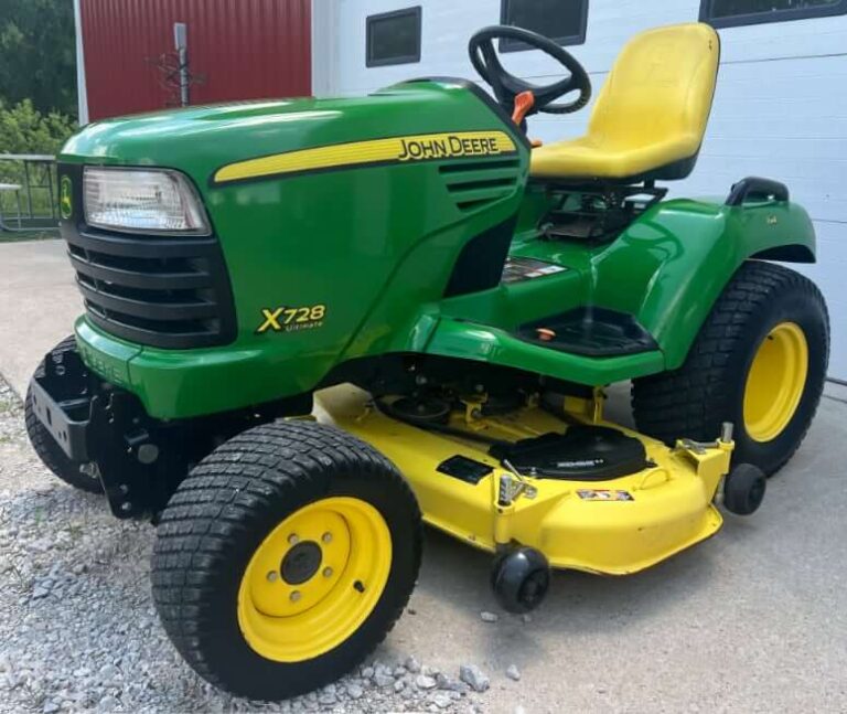 John Deere X728 Lawn Tractor Specs, Horsepower, Attachments, Weight ...