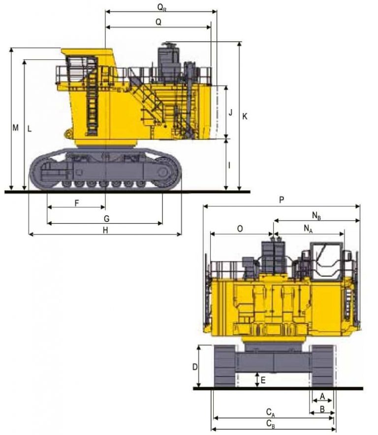 Komatsu PC4000-11 Mining Excavator Specs, Weight & Dimensions - CodeReady