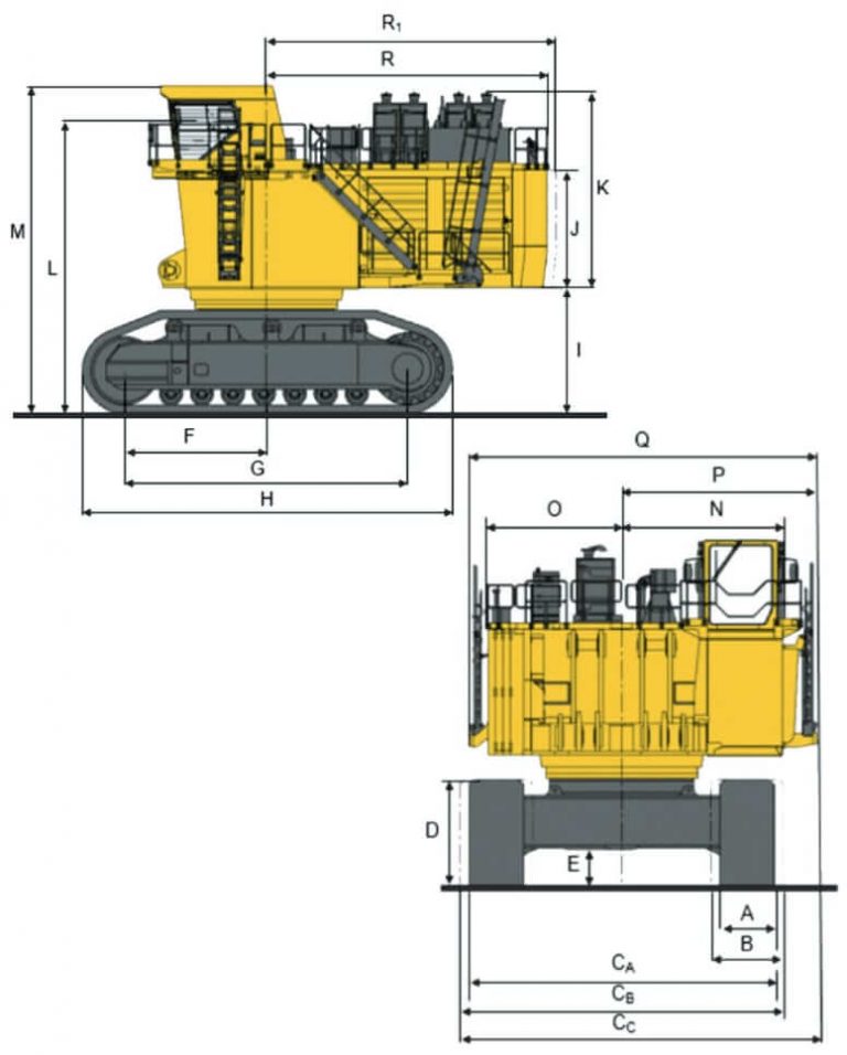 Komatsu PC5500-11 Mining Excavator Specs, Weight & Dimensions - CodeReady