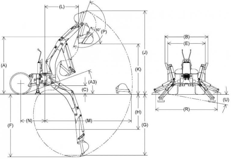 Kubota BX23S Tractor (TLB) Specs, Horsepower, Weight & Dimensions ...