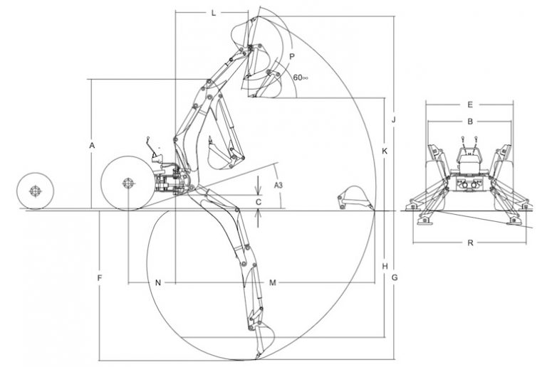 Kubota B26 Specs, Weight & Attachments (Loader TL500 + Backhoe BT820 Specifications) | CodeReady