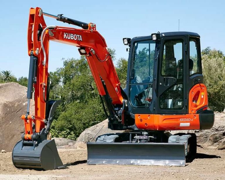 Kubota KX040-4 Mini Excavator Specs, Weight & Dimensions - CodeReady